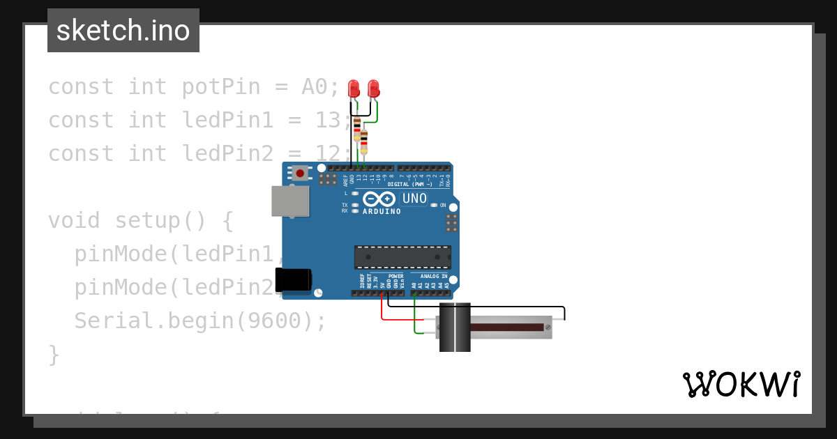 Lampu Tegangan Wokwi Esp32 Stm32 Arduino Simulator