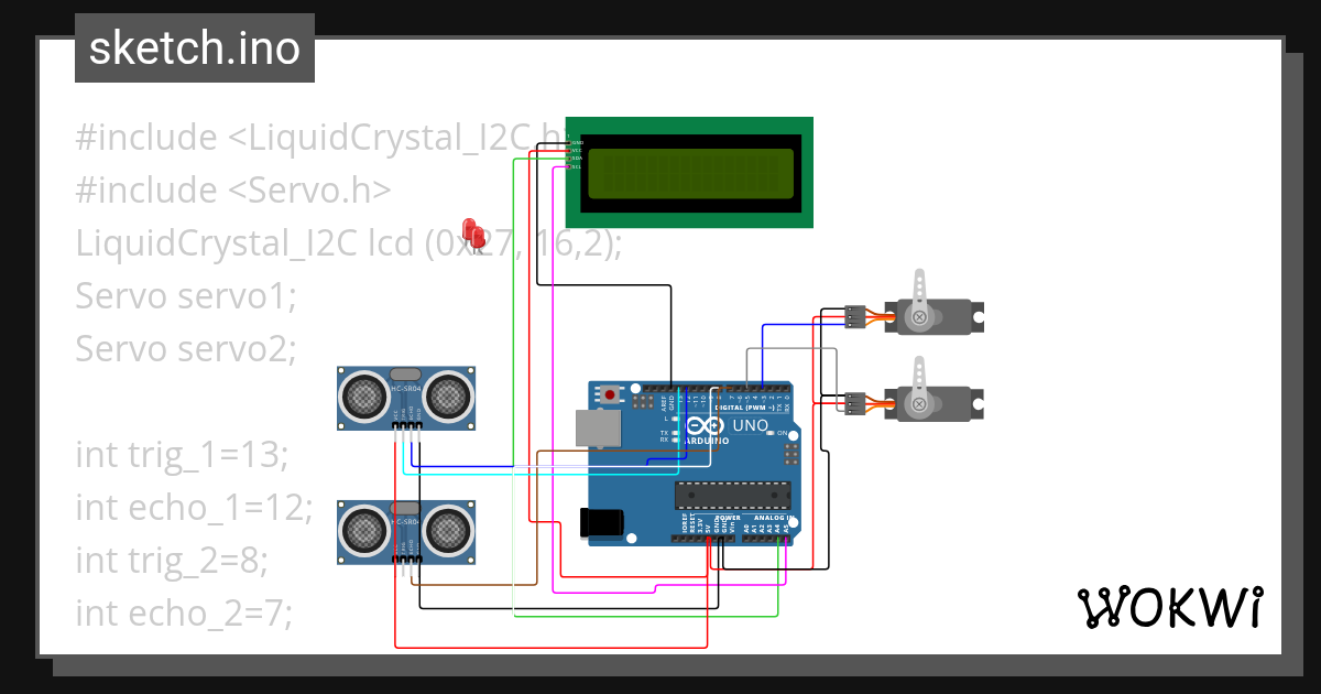 Sensor Ultrasonik Wokwi Esp32 Stm32 Arduino Simulator 6412