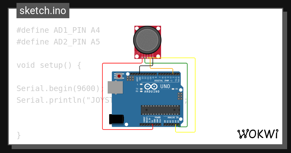 Módulo Joystick Wokwi Esp32 Stm32 Arduino Simulator 1540