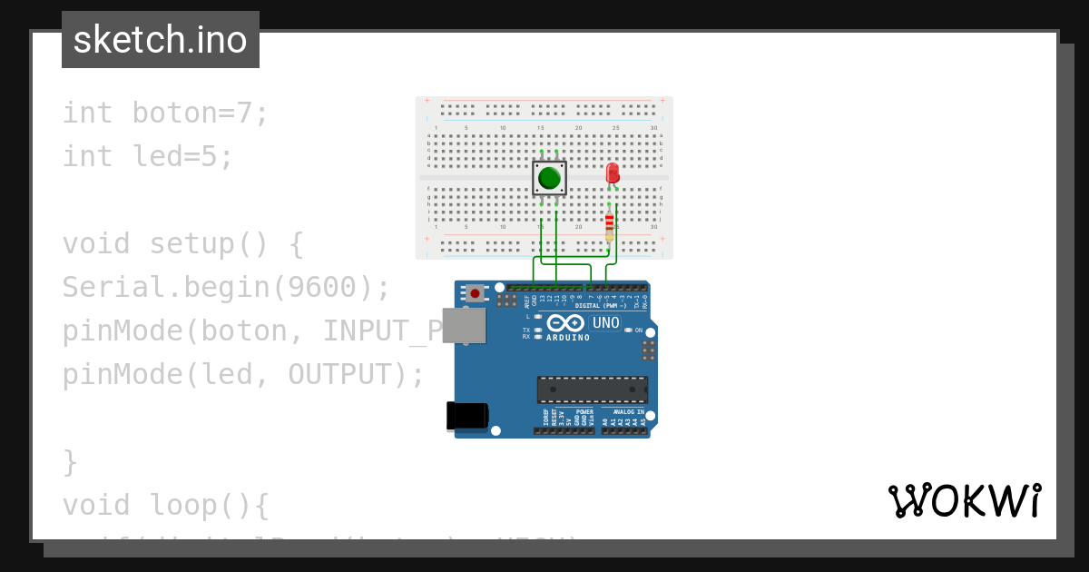 Boton Encendido Apagado Pull Power 3 Wokwi Esp32 Stm32 Arduino Simulator
