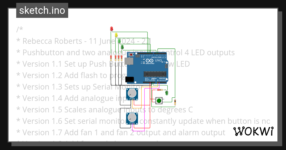 Rebecca Roberts Task 4 - Wokwi ESP32, STM32, Arduino Simulator