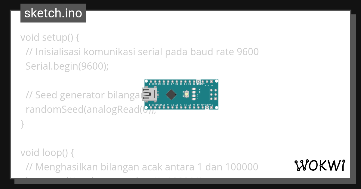 no.6 hasil cepat - Wokwi ESP32, STM32, Arduino Simulator