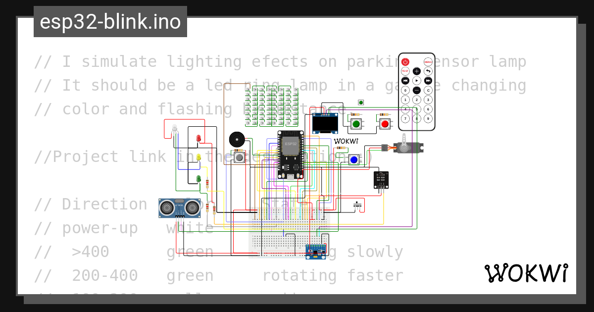 Montbit Oled1306 Animator Hcsr04us Wokwi Esp32 Stm32 Arduino Simulator 9946