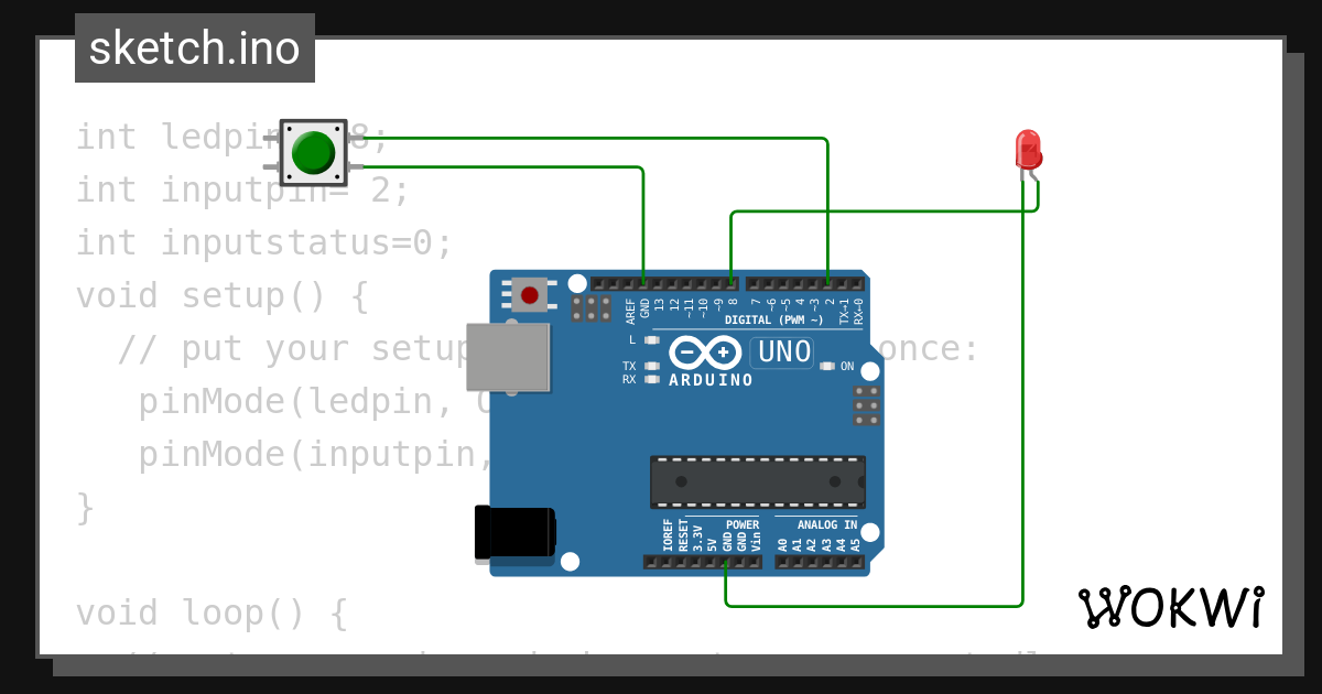 Pushbutton Wokwi Esp32 Stm32 Arduino Simulator 6185