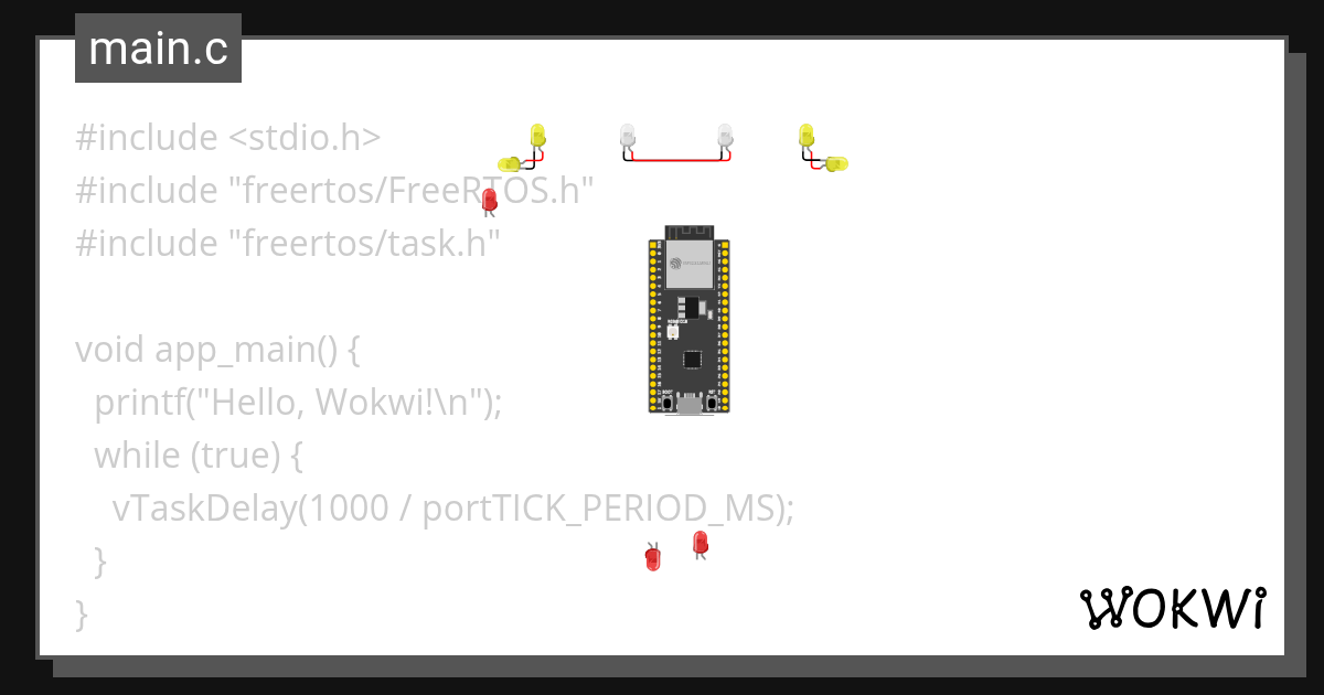 Vélo - Wokwi ESP32, STM32, Arduino Simulator