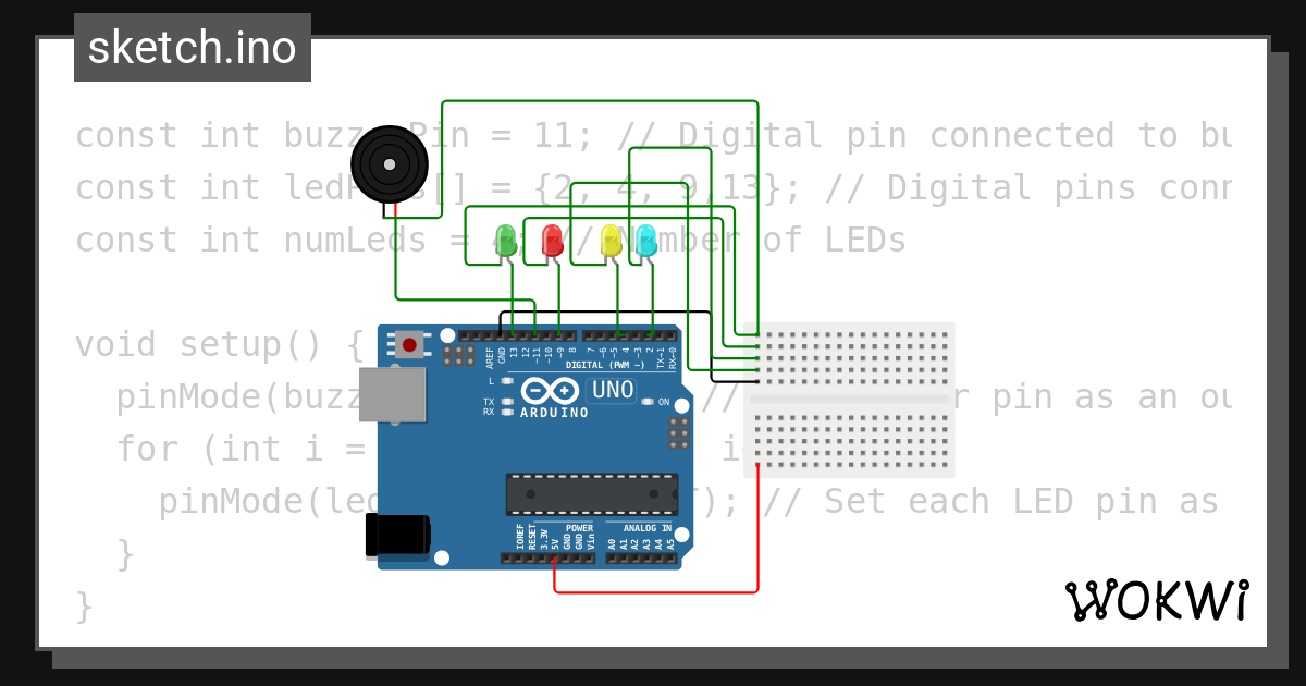 Light Dancing Wokwi Esp32 Stm32 Arduino Simulator 8033