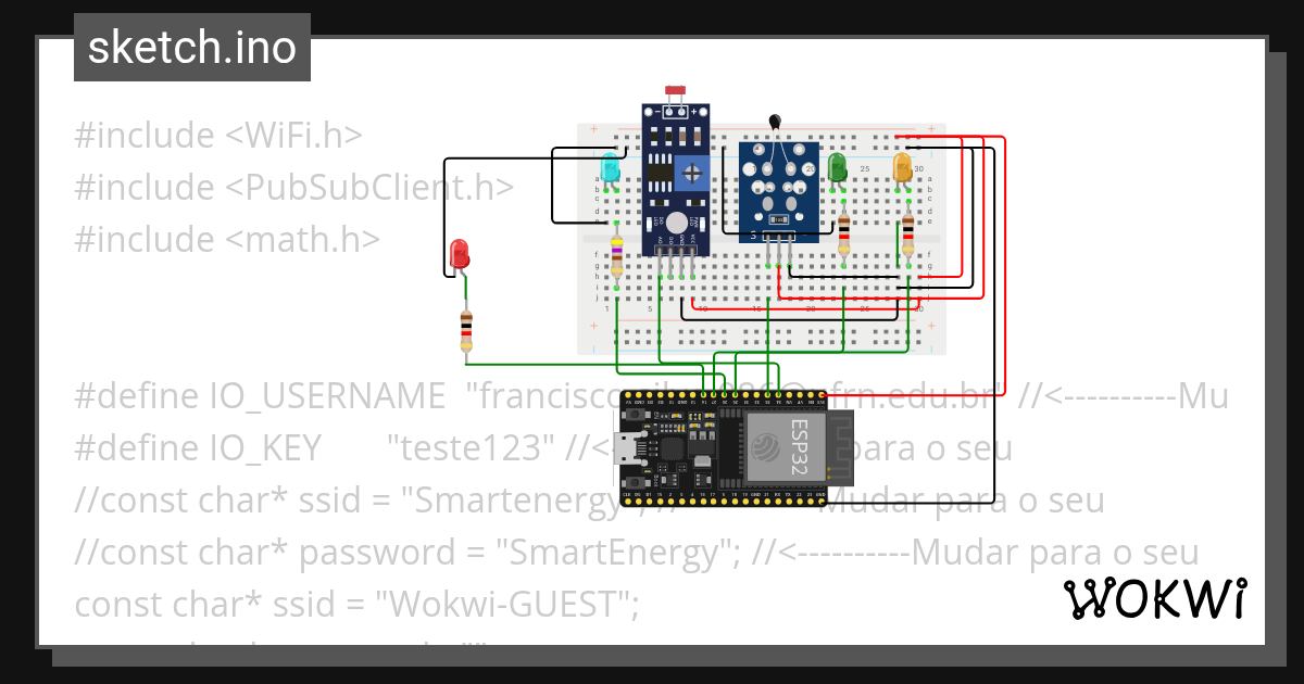PLATAFORMAS - Maqiatto projeto 1 - Wokwi ESP32, STM32, Arduino Simulator