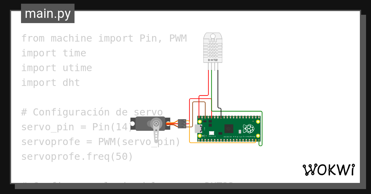 Dth22servo Wokwi Esp32 Stm32 Arduino Simulator