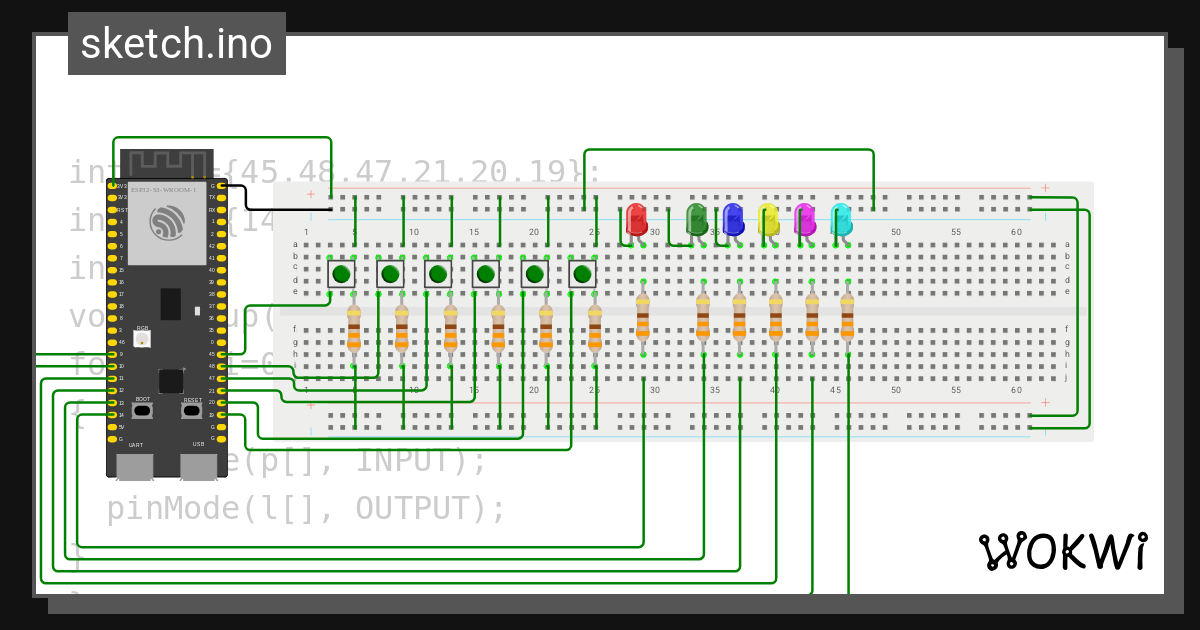 Pulsadores Wokwi Esp32 Stm32 Arduino Simulator