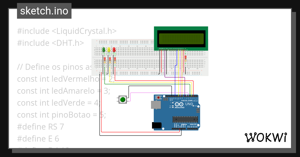 Projeto Farol - Wokwi ESP32, STM32, Arduino Simulator