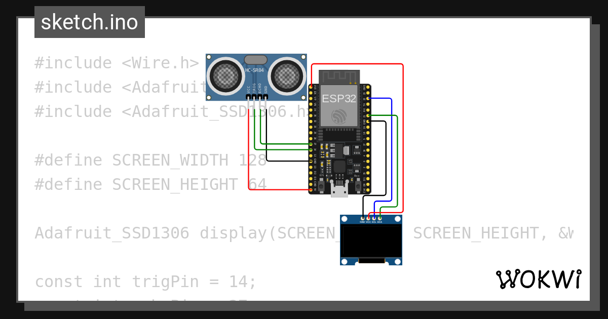 Esp32 Water Level And Oled Wokwi Esp32 Stm32 Arduino Simulator 9753