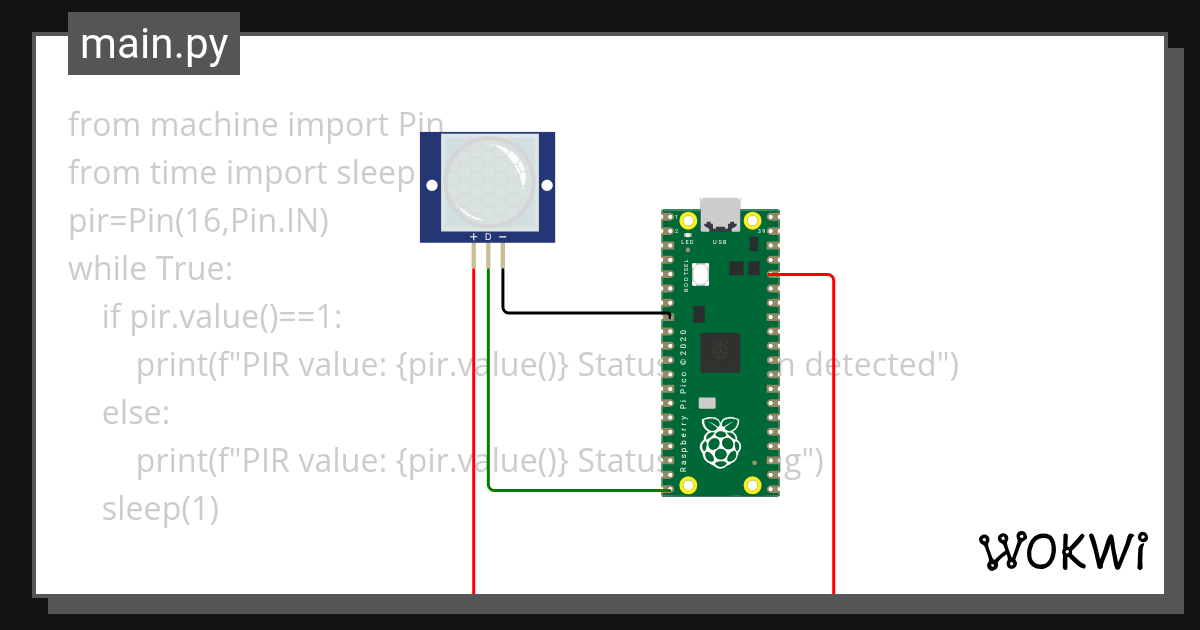 pir - Wokwi ESP32, STM32, Arduino Simulator
