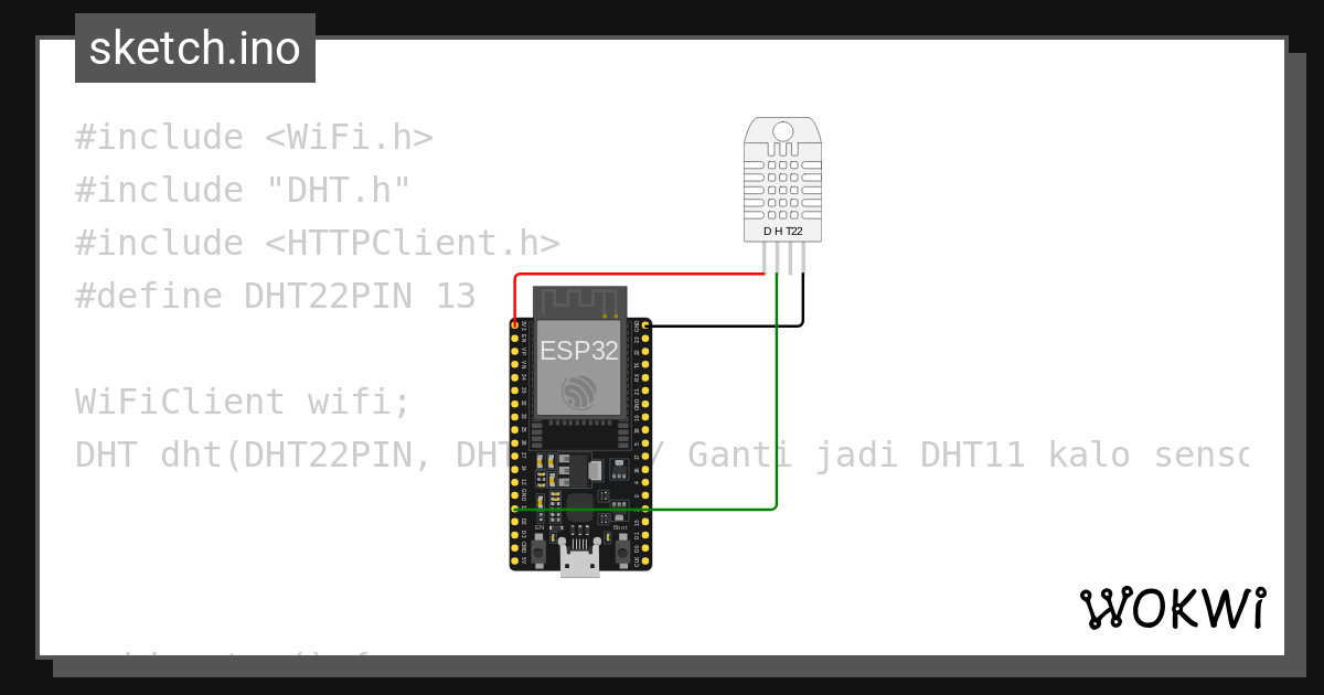 Sensor Wokwi Esp32 Stm32 Arduino Simulator