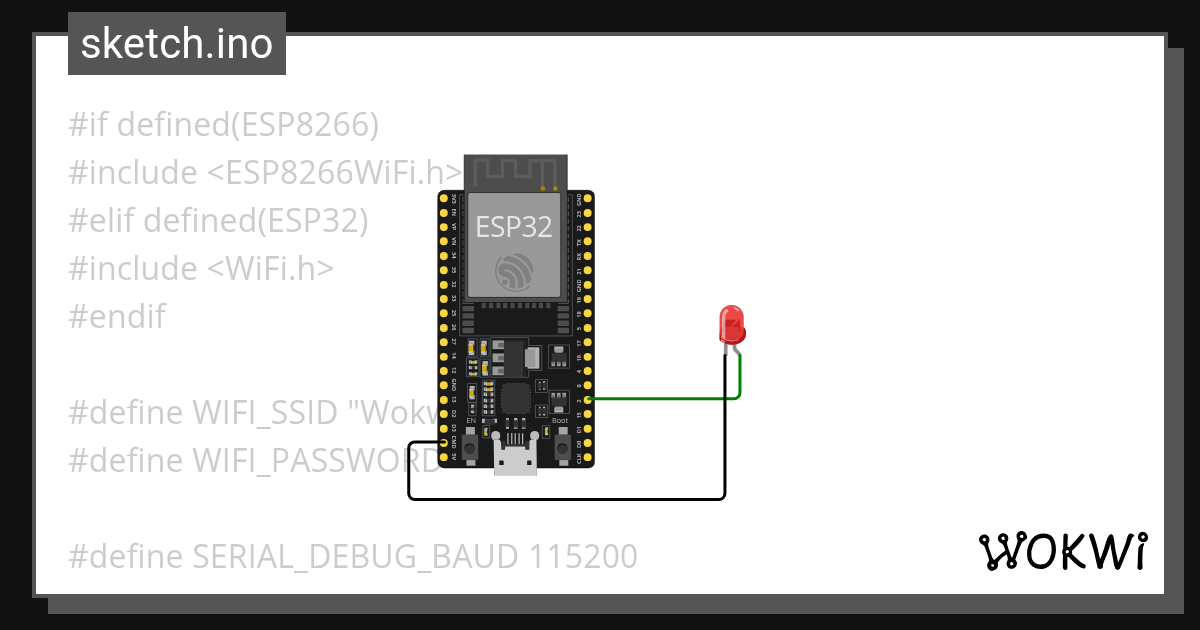 connect_wifi_esp32 - Wokwi ESP32, STM32, Arduino Simulator