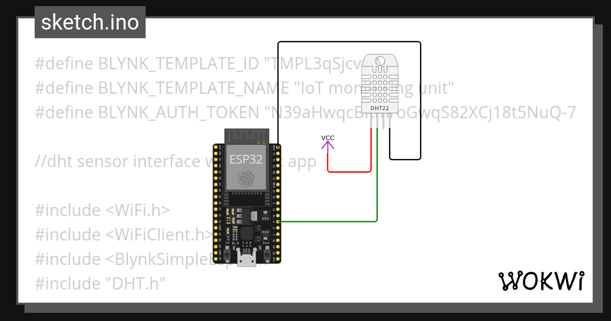 Dht Monitorizing Using Blynk Wokwi Esp32 Stm32 Arduino Simulator 1003