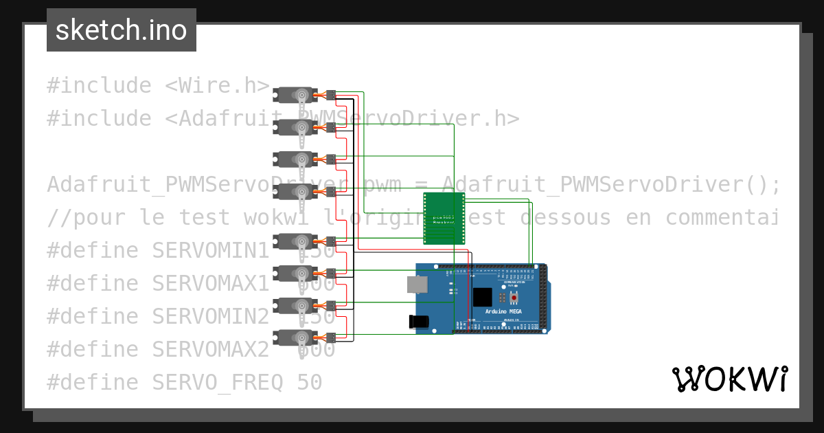 Pca9685 Moteur Animation Corrige Wokwi Esp32 Stm32 Arduino Simulator 5907