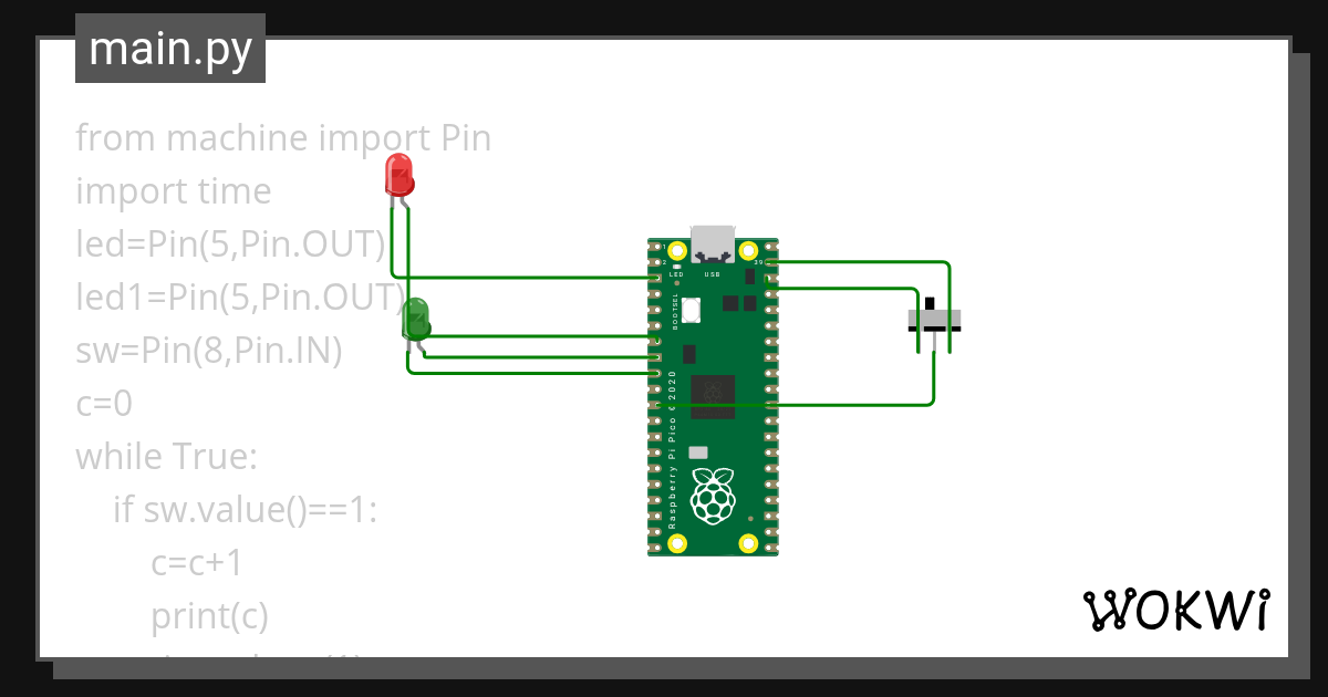pj 1 - Wokwi ESP32, STM32, Arduino Simulator