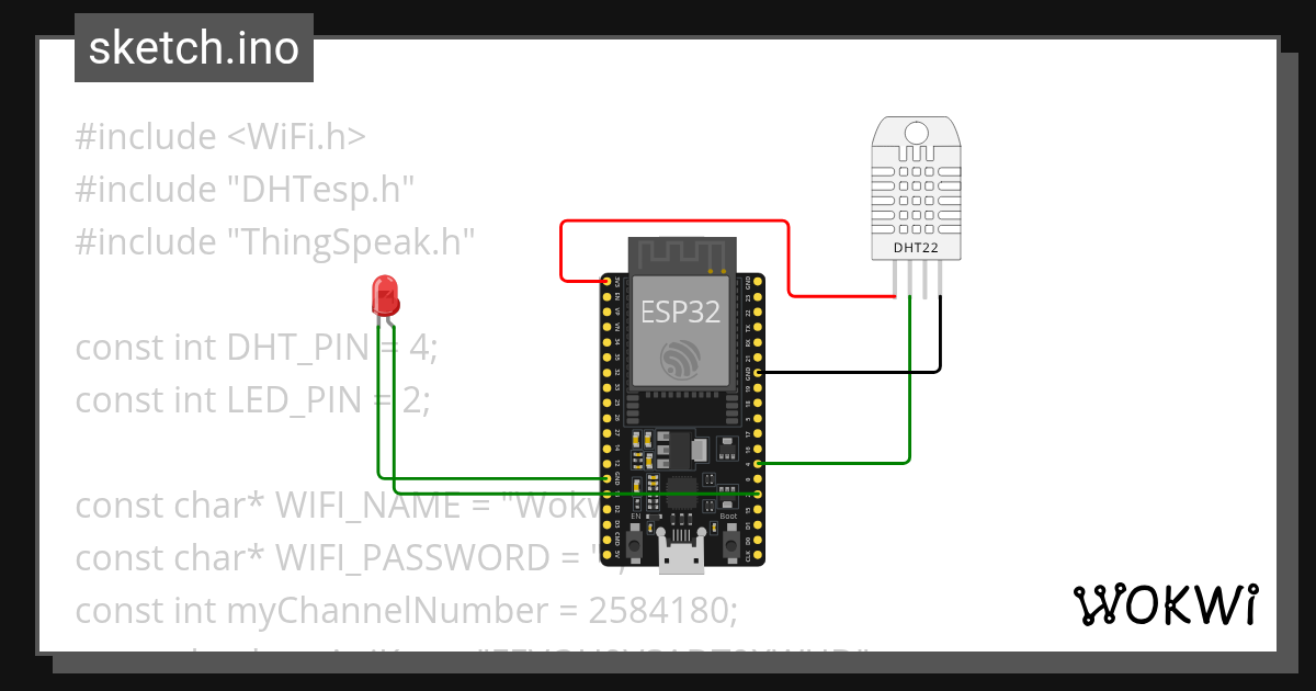 Real Temp &humidity - Wokwi ESP32, STM32, Arduino Simulator