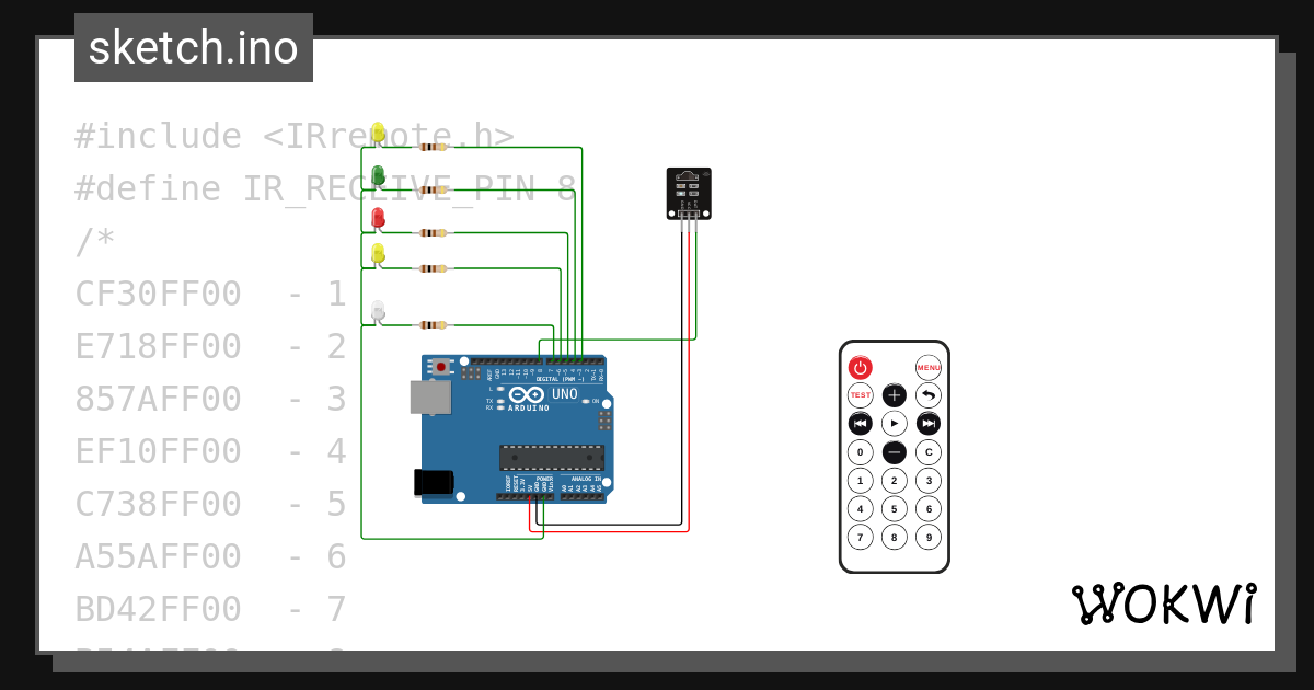 Входной светофор Copy Wokwi Esp32 Stm32 Arduino Simulator 4862