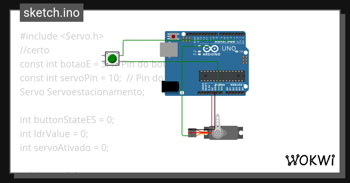saida da loja - Wokwi ESP32, STM32, Arduino Simulator