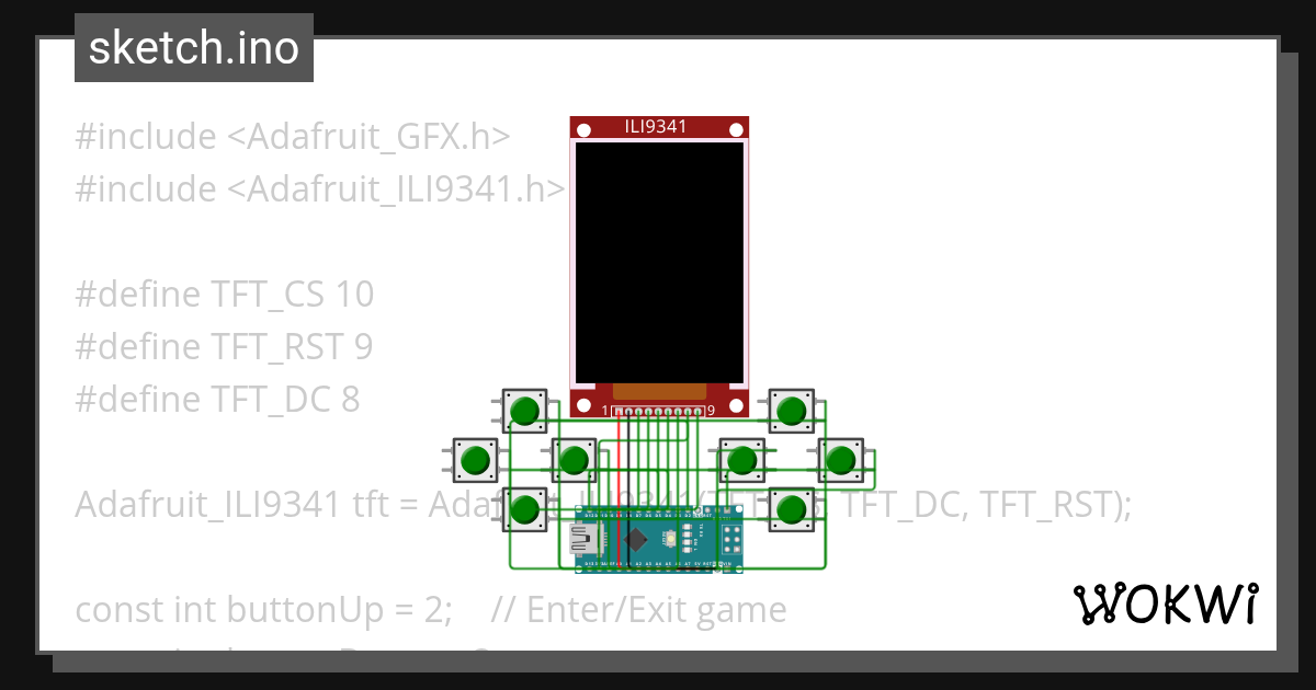 Video Game portable - Wokwi ESP32, STM32, Arduino Simulator