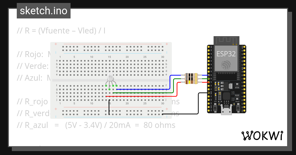 led-rgb - Wokwi ESP32, STM32, Arduino Simulator