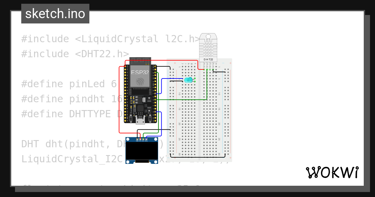 Dht22 Projeto Wokwi Esp32 Stm32 Arduino Simulator