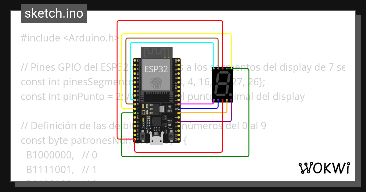 Display_nombre - Wokwi ESP32, STM32, Arduino Simulator
