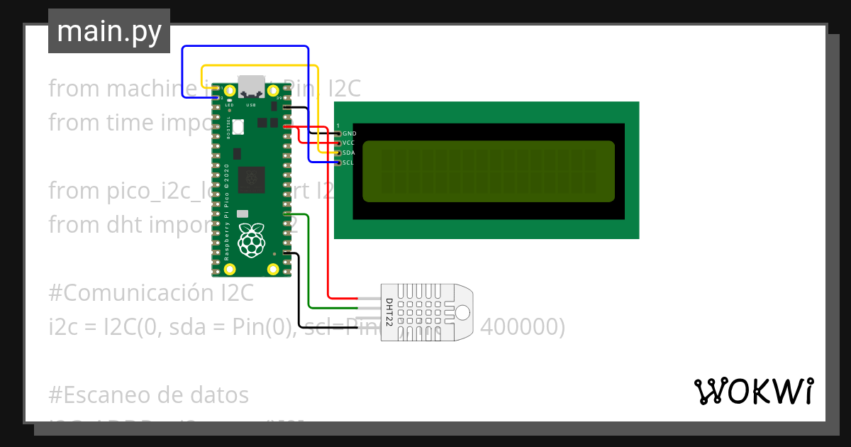 Lcd Dht Micro Wokwi Esp32 Stm32 Arduino Simulator