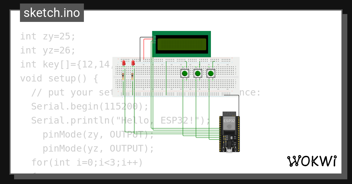 考试 Wokwi Esp32 Stm32 Arduino Simulator