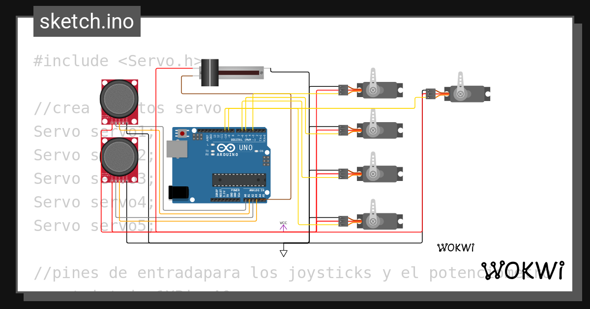 Brazo Wokwi Esp32 Stm32 Arduino Simulator 7267