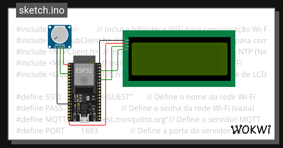 Potenciometro Parte 2 - Wokwi ESP32, STM32, Arduino Simulator