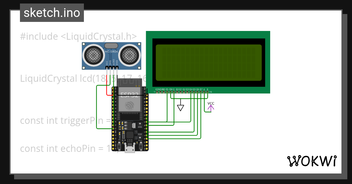 ultrasonic sensor - Wokwi ESP32, STM32, Arduino Simulator ultrasonic sensor - Wokwi ESP32, STM32, Arduino Simulator