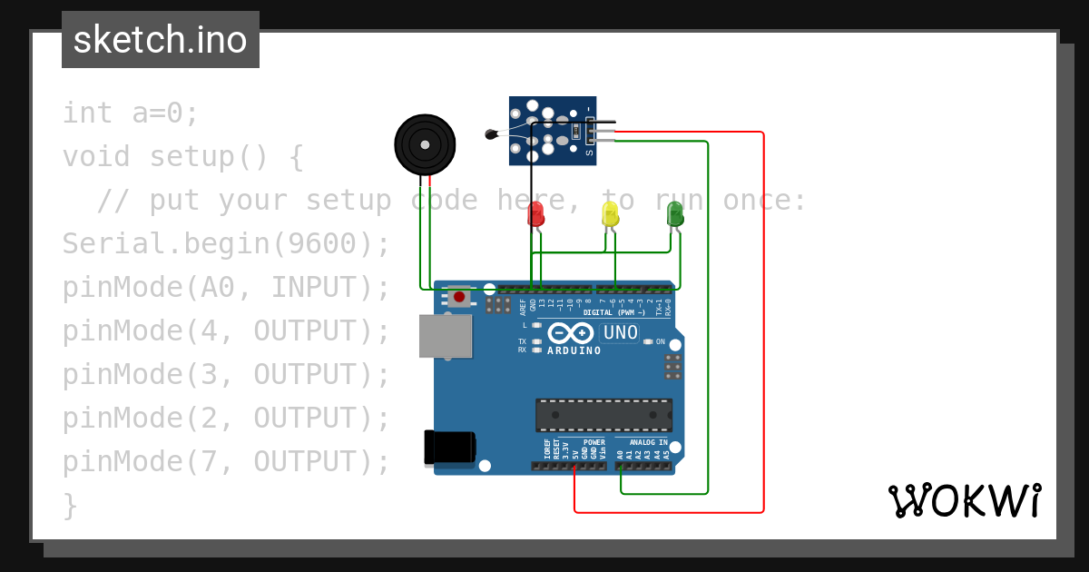 温度报警器 Copy Wokwi Esp32 Stm32 Arduino Simulator 4583