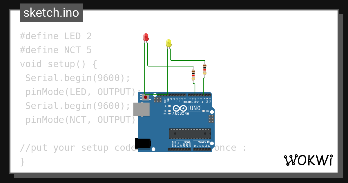 Led Nct Wokwi Esp32 Stm32 Arduino Simulator 3932