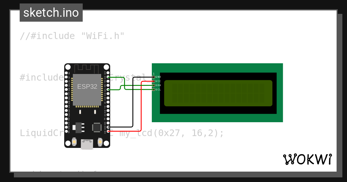 Esp32 Lcd C291 Wokwi Esp32 Stm32 Arduino Simulator