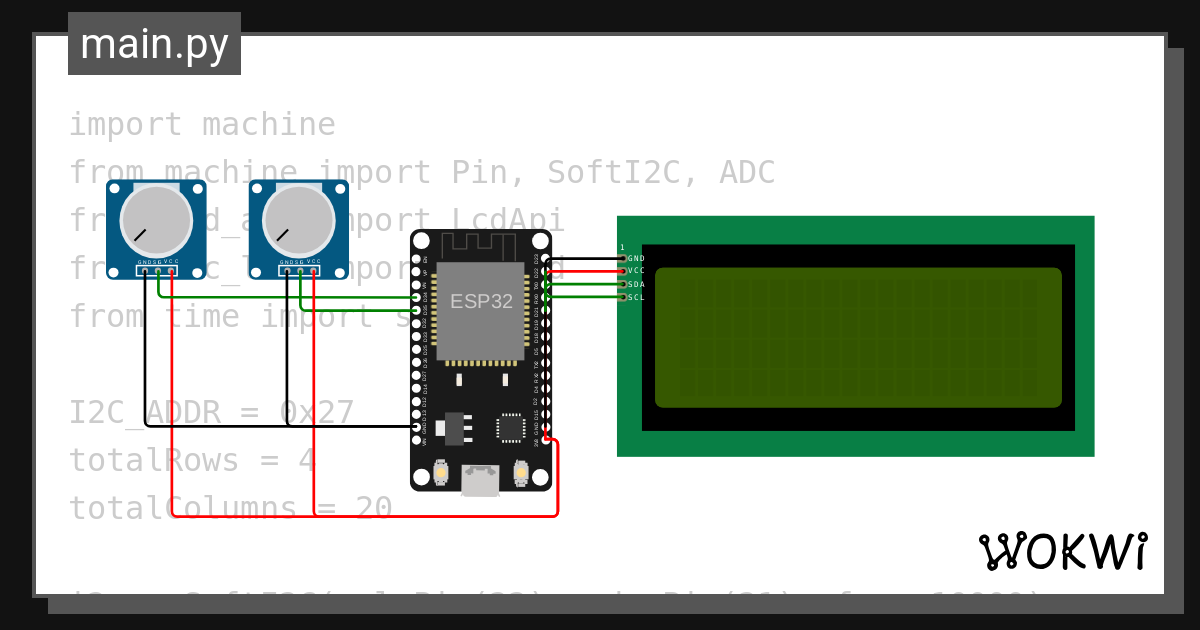 Lcd Potentiometer3 Wokwi Esp32 Stm32 Arduino Simulator 4310