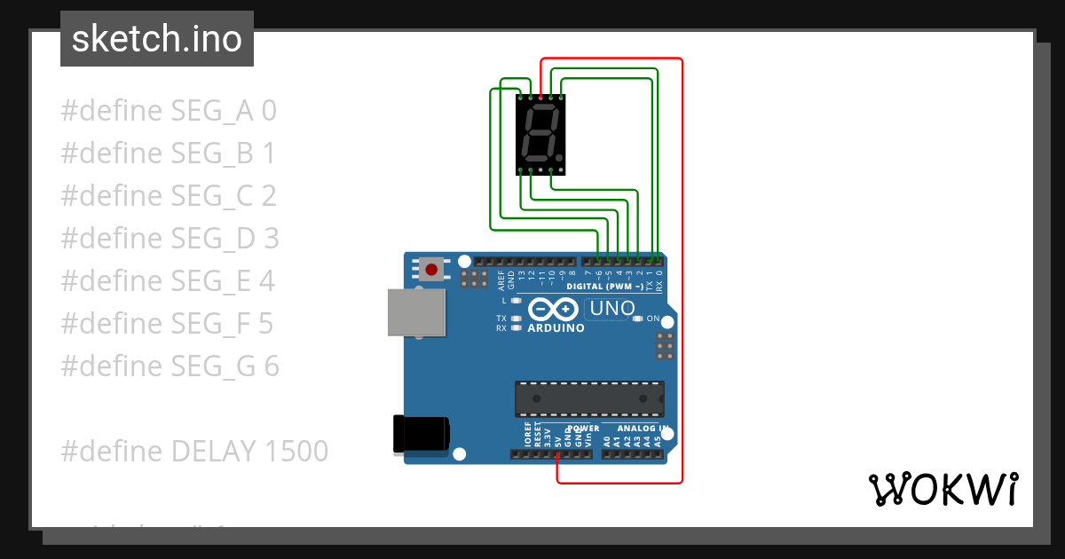 7segment-display - Wokwi ESP32, STM32, Arduino Simulator