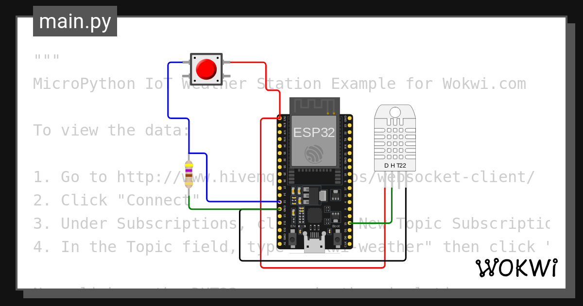 Micropython Mqtt Weather Logger Wokwi Esp32 Stm32 Arduino Simulator