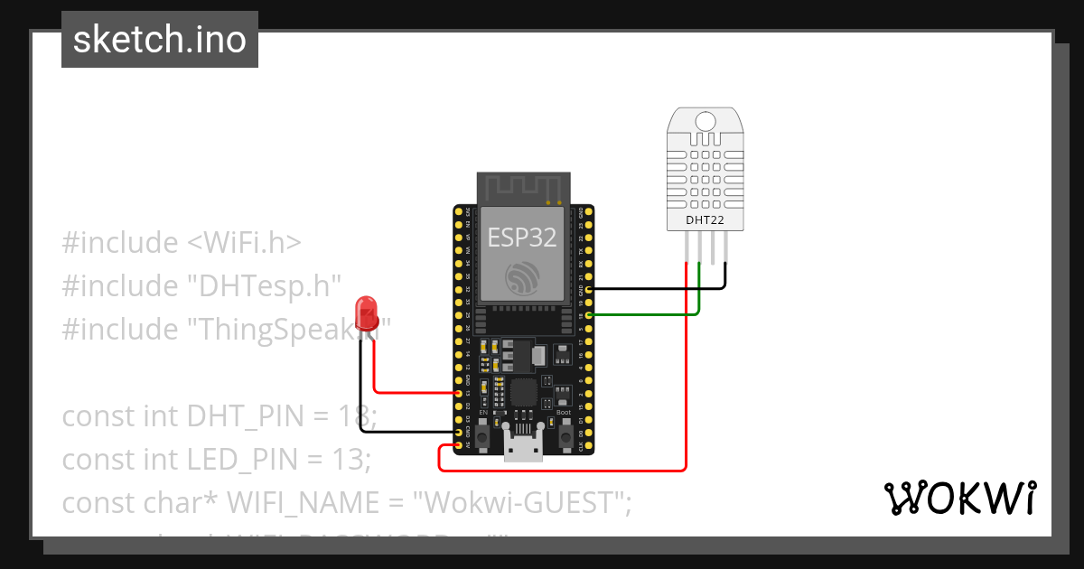 Thingspeakdht Wokwi Esp32 Stm32 Arduino Simulator