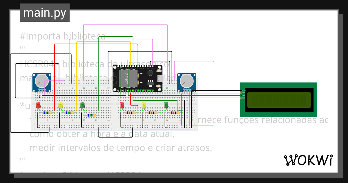 semaforo potenciometro lcd - Wokwi ESP32, STM32, Arduino Simulator