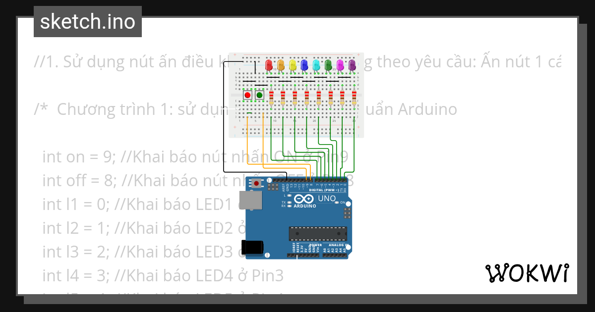 VMU_B2_BT1_Nút bấm + LED - Wokwi ESP32, STM32, Arduino Simulator