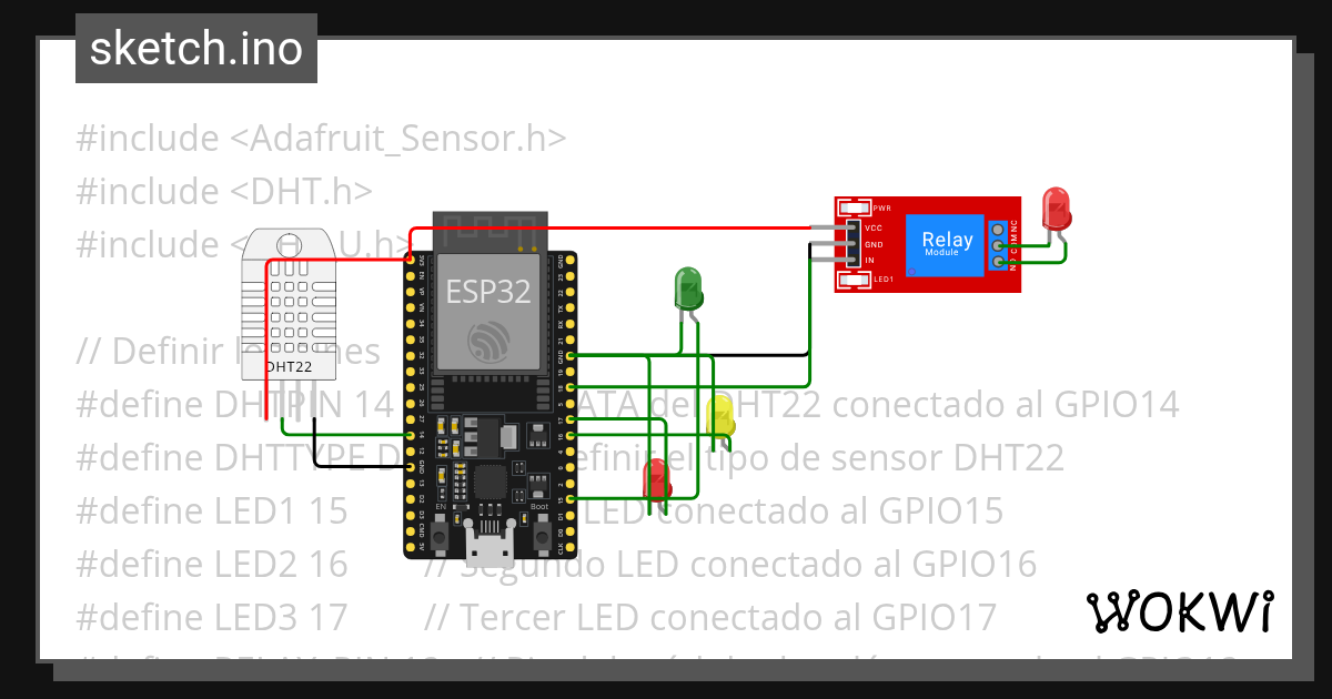 sensor temperatura - Wokwi ESP32, STM32, Arduino Simulator
