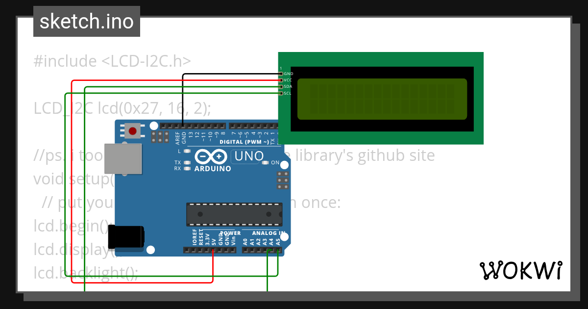 lcd output display - Wokwi ESP32, STM32, Arduino Simulator
