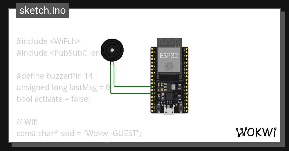 Buzzer - Wokwi ESP32, STM32, Arduino Simulator