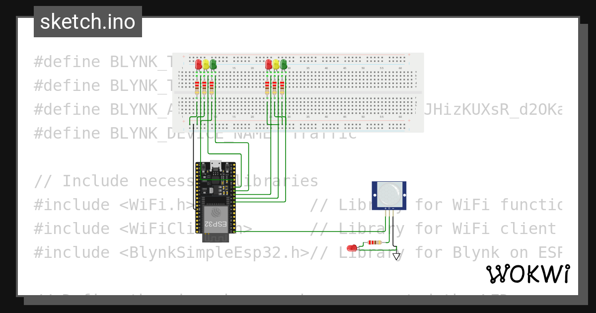 Traffic Congestion Manager Copy Wokwi Esp32 Stm32 Arduino Simulator 2554