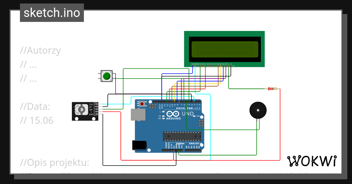 Projekt Metronom TMP - Wokwi ESP32, STM32, Arduino Simulator