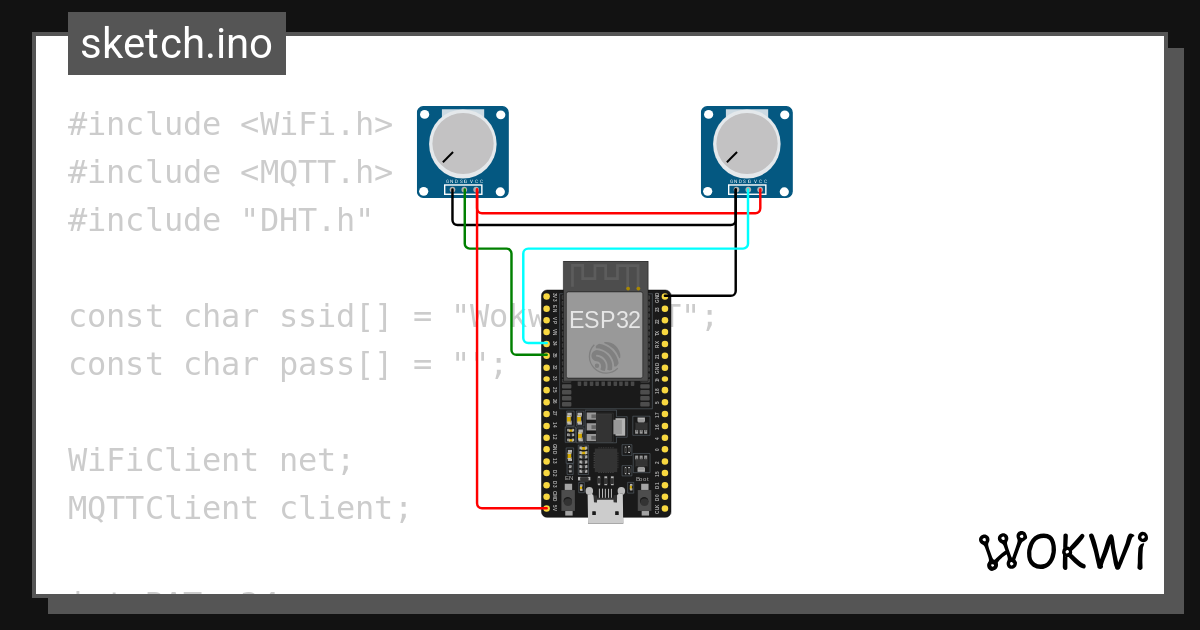 Sensor Tegangan Wokwi Esp32 Stm32 Arduino Simulator