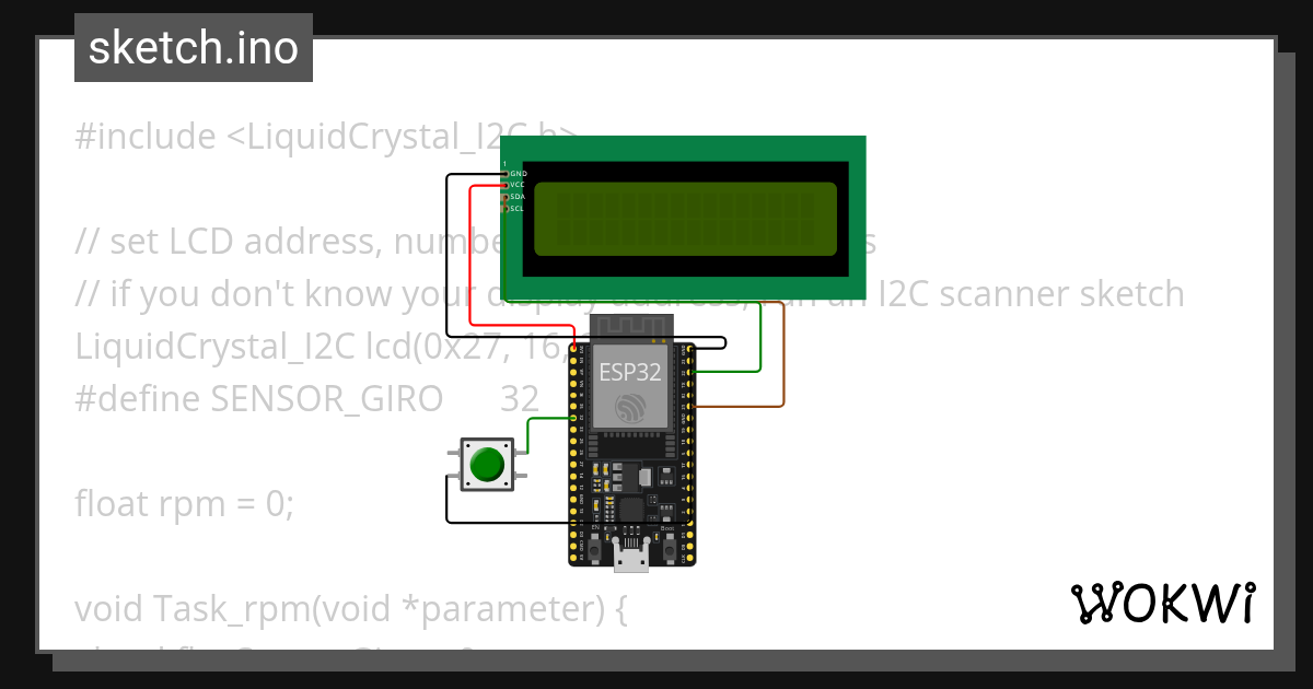 ESP32_RPM - Wokwi ESP32, STM32, Arduino Simulator