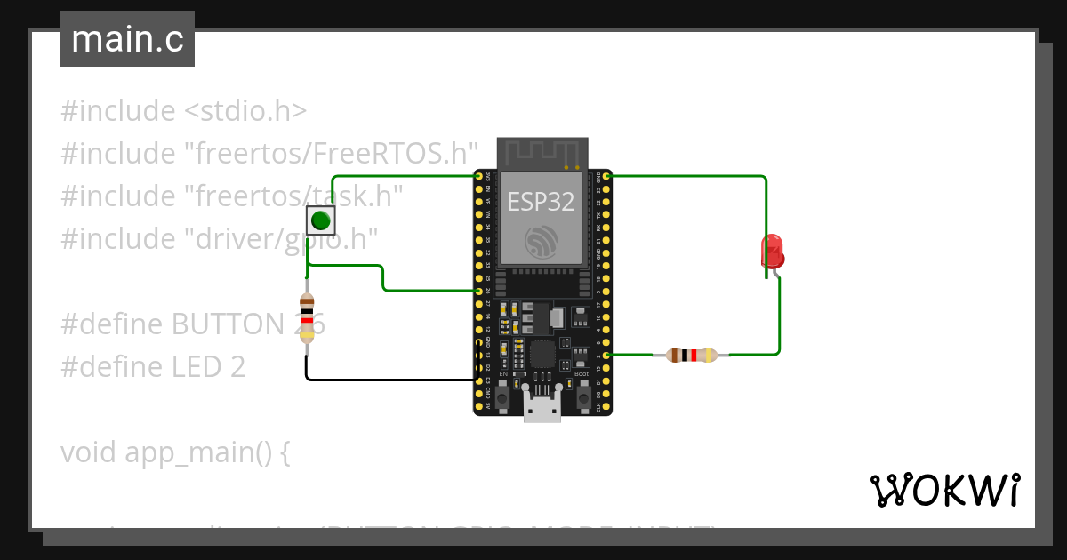 Fakepwmwithbutton Wokwi Esp32 Stm32 Arduino Simulator 